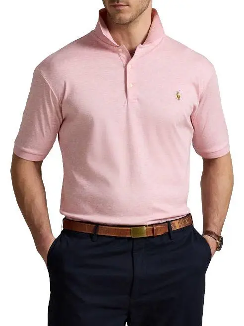 Polo Ralph Lauren Big & Tall Soft Touch Polo Shirt - Camel Pink Hthr
