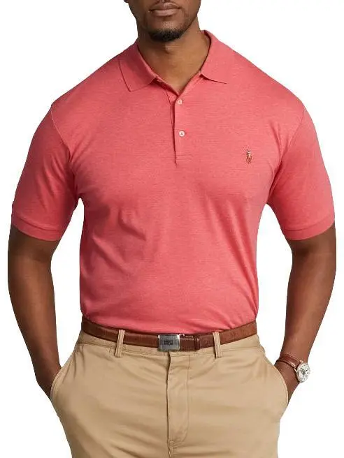 Polo Ralph Lauren Big & Tall Soft Touch Polo Shirt - Highland Rose Hthr