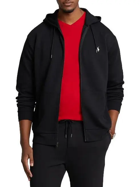 Polo Ralph Lauren Big & Tall Double-knit Full-zip Hoodie - Black