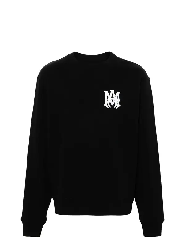 Amiri Logo-print Cotton Sweatshirt - Black