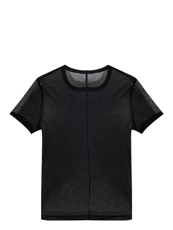 Helmut Lang Crew-neck Sheer T-shirt - Black