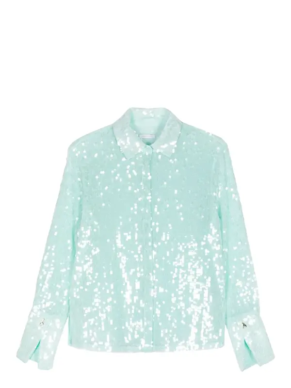 Patrizia Pepe Sequin-embellished Shirt - Green