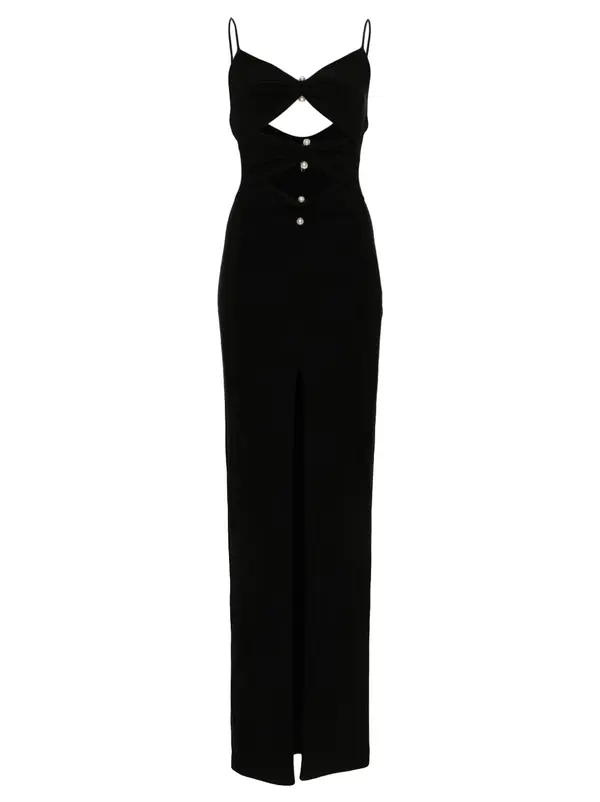NISSA Cut-out Maxi Dress - Black