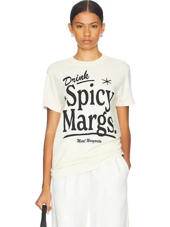 MOTEL MARGARITA Spicy Margs. Tee - Ivory