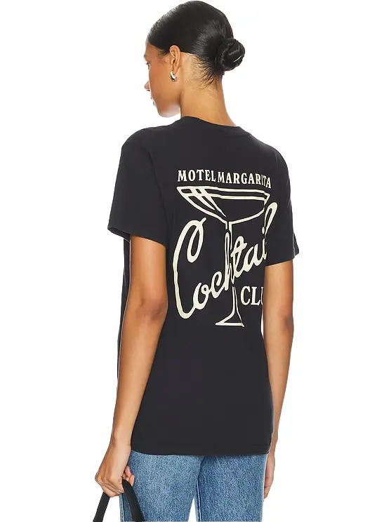 MOTEL MARGARITA Cocktail Club Tee - Black