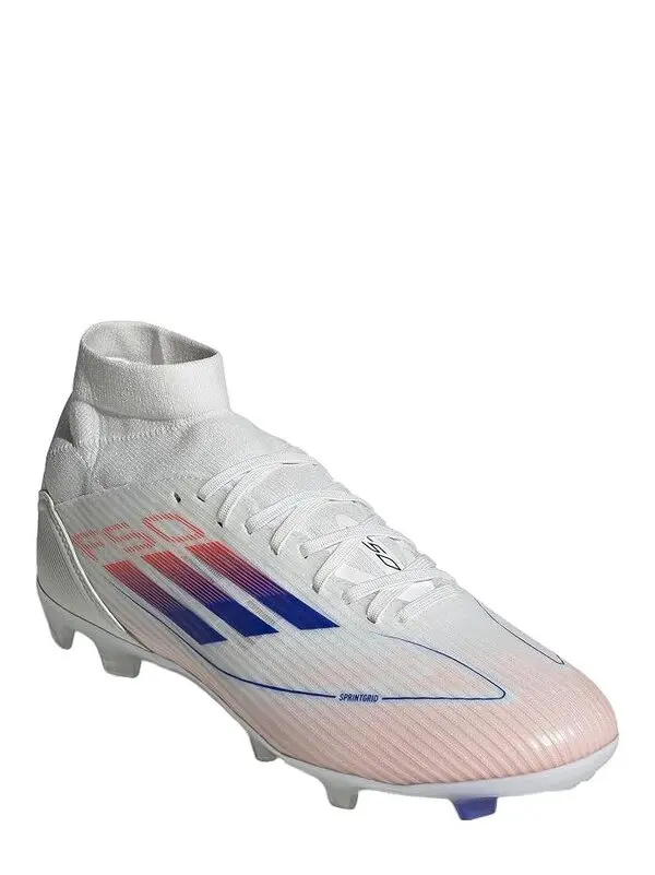 Adidas F50 League Mid Football Boots Firm Ground - Blue