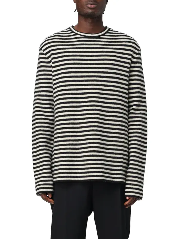 JIL SANDER Striped Sweater - White