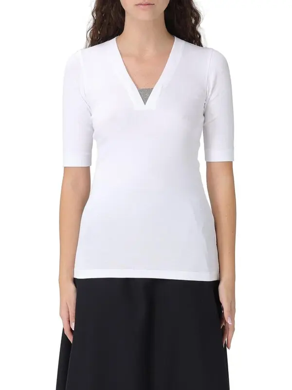 Brunello Cucinelli Knit Top - White