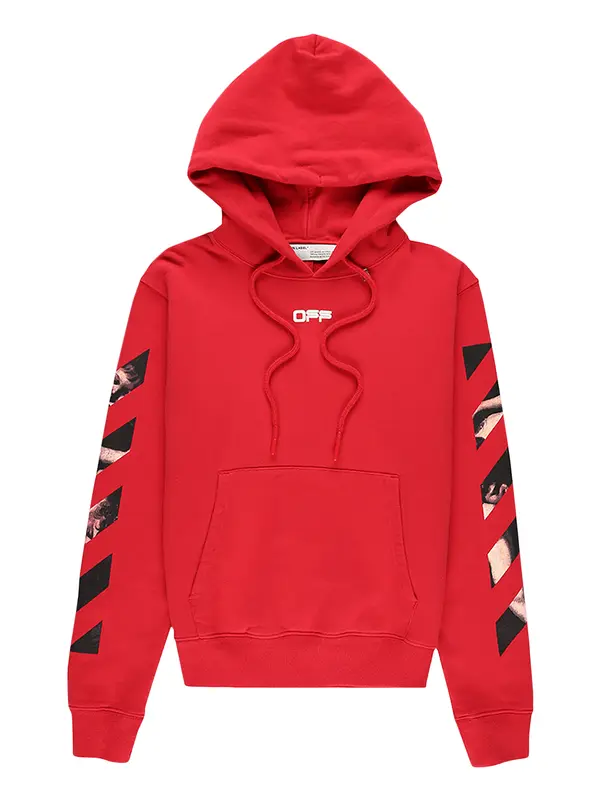 Off-White Caravaggio Arrow Hoodie - Red