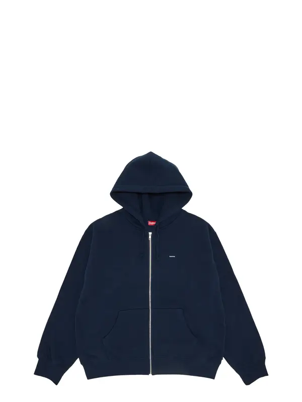 Supreme Small Box Zip Up Hooded Sweatshirt - Blue