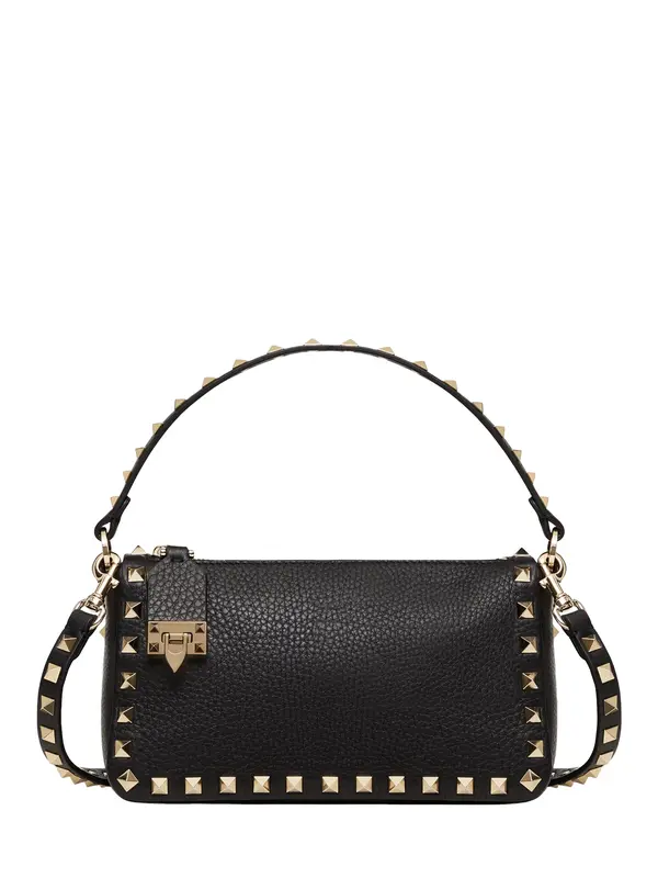 Valentino Garavani Small Rockstud Shoulder Bag - Black