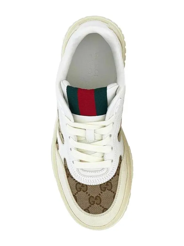 Gucci Reweb Gg Low-top Sneakers - Ivory