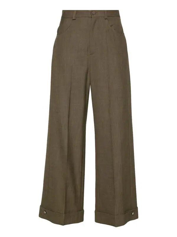 AERON Jeera Straight Trousers - Green