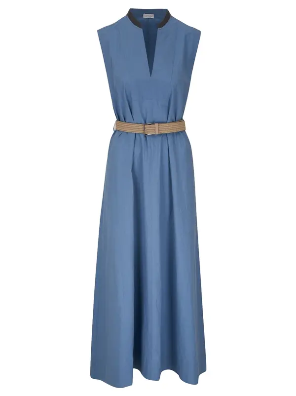 Brunello Cucinelli Cotton Dress - Blue