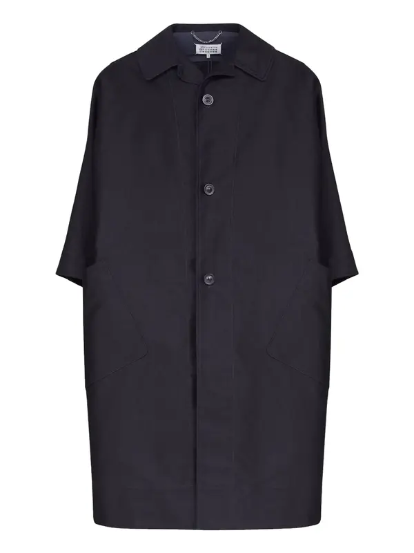 MAISON MARGIELA Cocoon Long Coat - Black