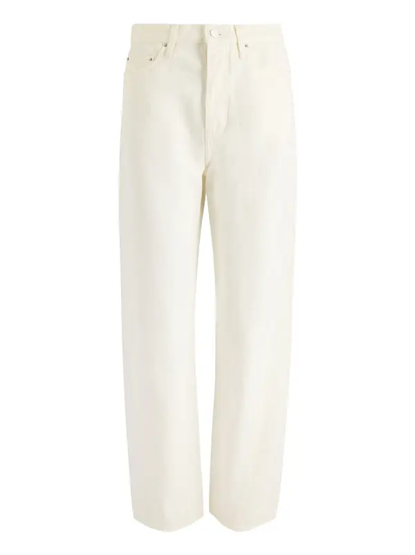 TOTEME Twisted Seam Straight-leg Jeans - Off White
