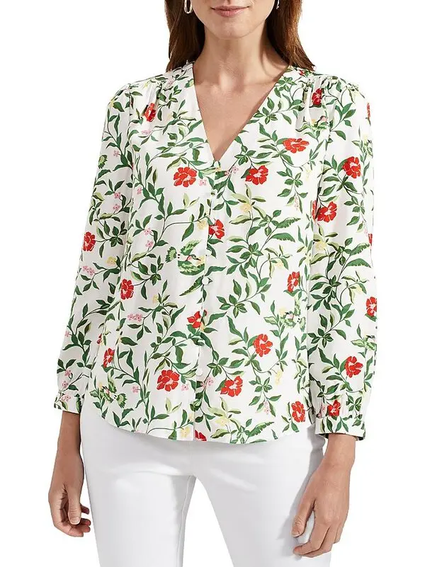 HOBBS LONDON Florence Blouse - Ivory Mutli