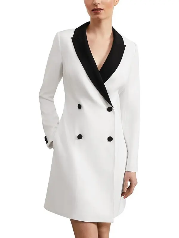 HOBBS LONDON Exbury Dress - Ivory Black