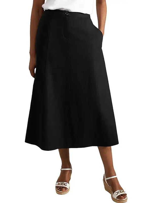 HOBBS LONDON Lina Midi Skirt - Black