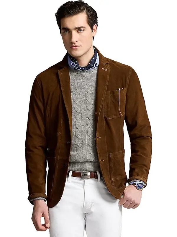 Polo Ralph Lauren Suede Jacket - Brown