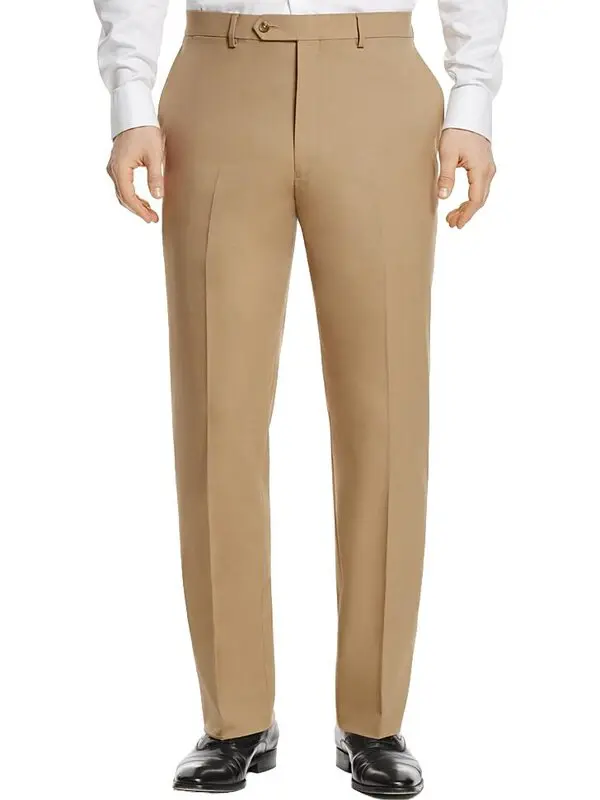 Hart Schaffner Marx Basic New York Classic Fit Dress Pants - Tan