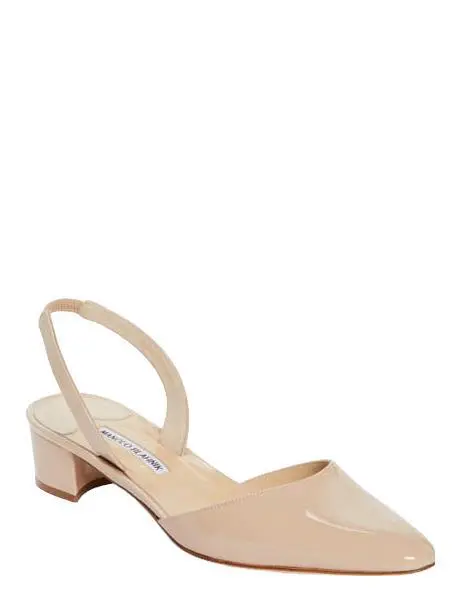 Manolo Blahnik Aspro Slingback Pumps - White