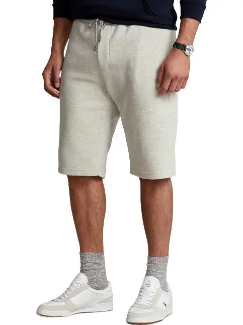 Ralph Lauren Big & Tall Double-knit Active Shorts - Lt Sport Hthr