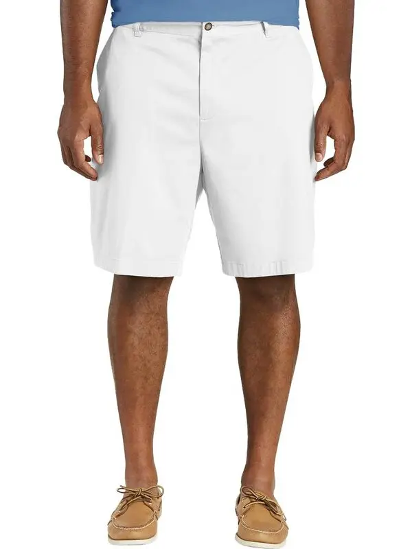 NAUTICA Big & Tall Deck Stretch Shorts - Bright White