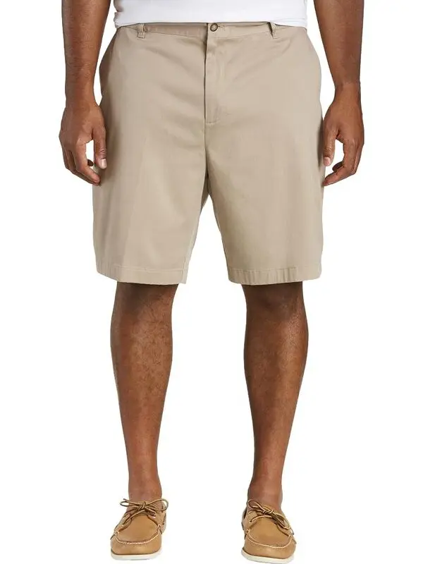 NAUTICA Big & Tall Deck Stretch Shorts - Khaki