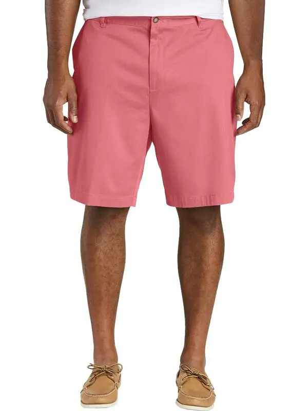 NAUTICA Big & Tall Deck Stretch Shorts - Mineral Red