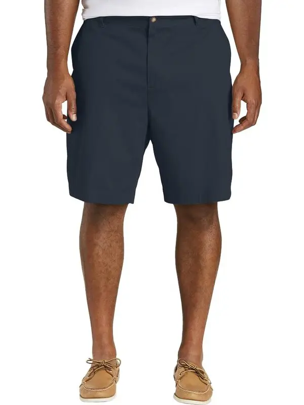 NAUTICA Big & Tall Deck Stretch Shorts - Navy