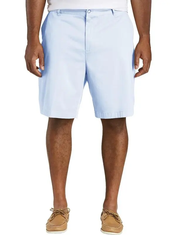 NAUTICA Big & Tall Deck Stretch Shorts - Noon Blue