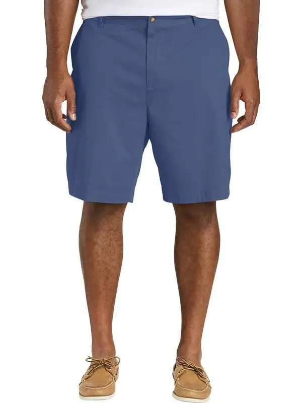 NAUTICA Big & Tall Deck Stretch Shorts - Satellblue