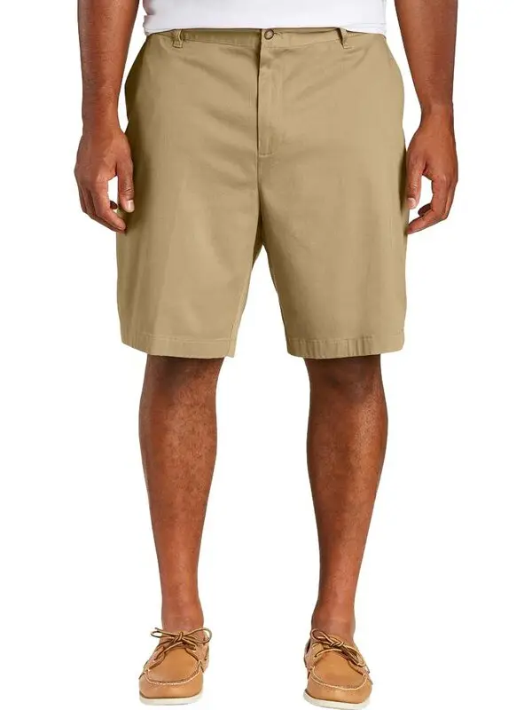 NAUTICA Big & Tall Deck Stretch Shorts - Tuscan Tan