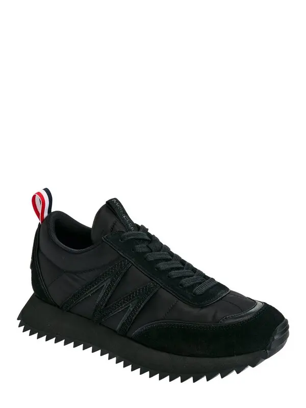 Moncler Pacey Mixed Media Sneakers - Black