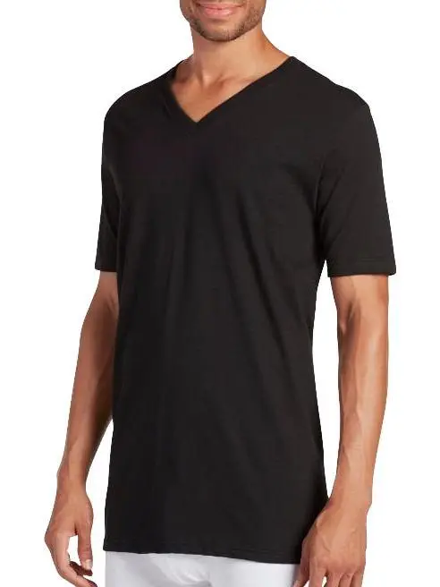 JOCKEY 2-pk Classic V-neck T-shirts - Black