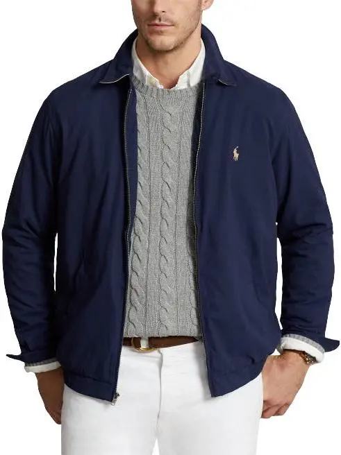 Polo Ralph Lauren Big & Tall Microfiber Windbreaker - Navy