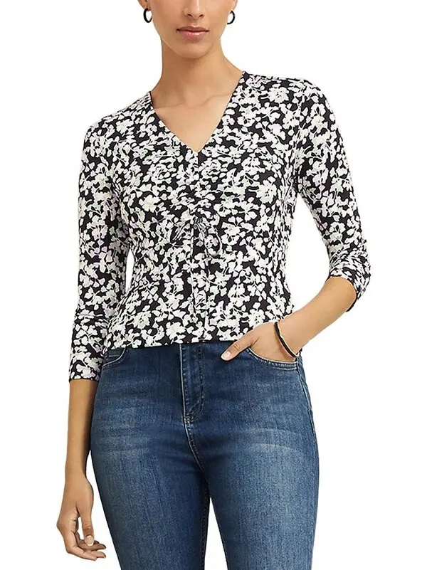 HOBBS LONDON Simmy Printed Top - Navy Multi