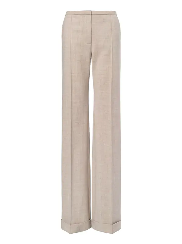 Philosophy Di Lorenzo Serafini Pintucked Straight-leg Trousers - Neutrals