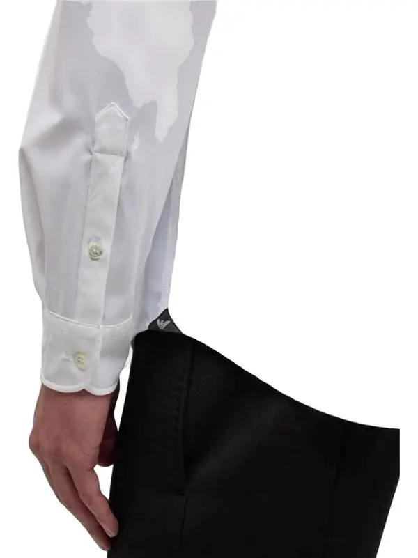 Emporio Armani Apos;s Interlock Jersey Stretch Sport Shirt - White
