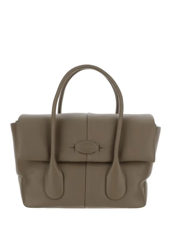 TOD'S Di Bag Reverse Leather Small - Grey
