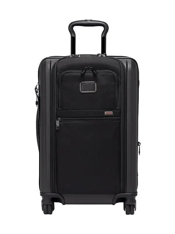 Tumi Alpha International Expandable Carry On Spinner Suitcase - Black
