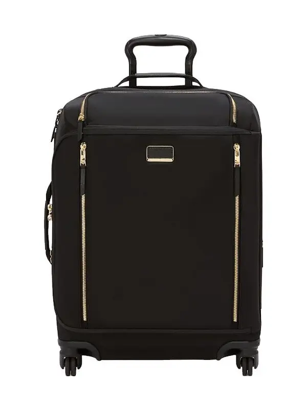 Tumi Leger Continental Expandable Carry On Wheeled Suitcase - Black/gold