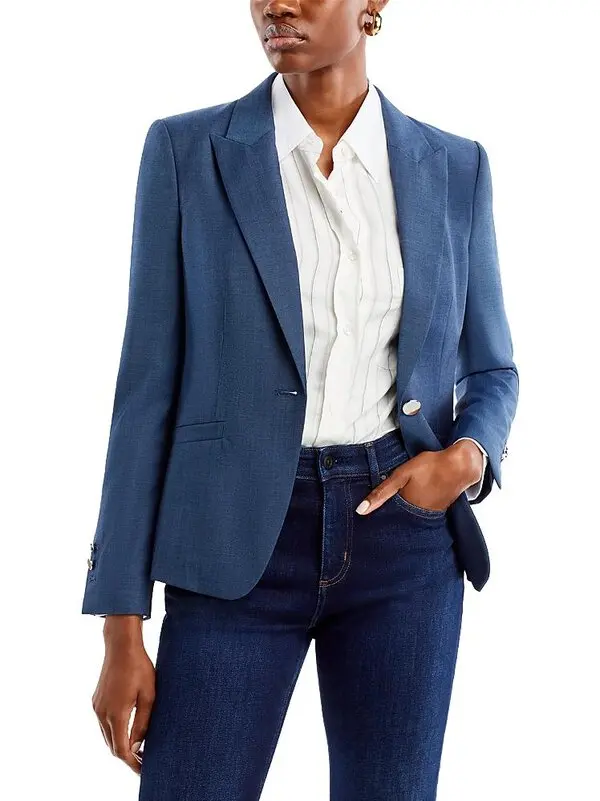 BOSS Januri Single Button Blazer - Indigo