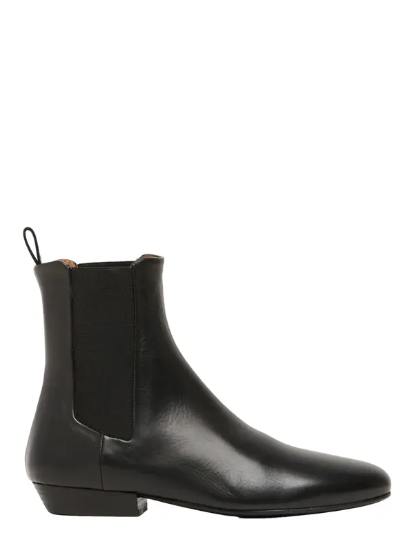 Marsèll Miniblocco Almond-toe Leather Chelsea Boots - Black