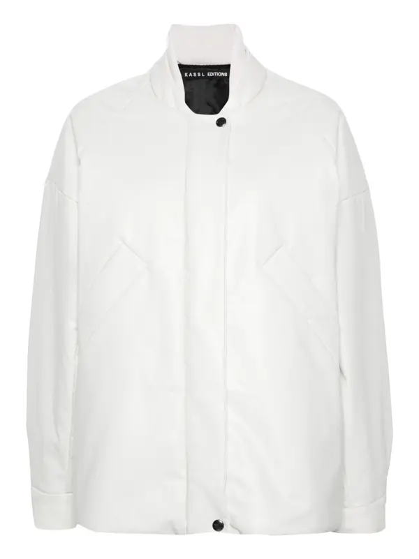 KASSL EDITIONS Coated Padded Bomber Jacket - White