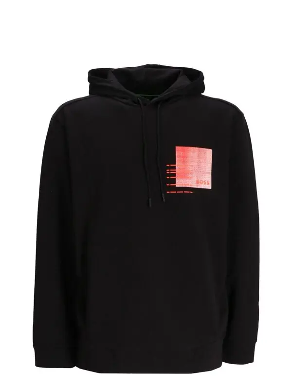 BOSS Graphic-print Hoodie - Black