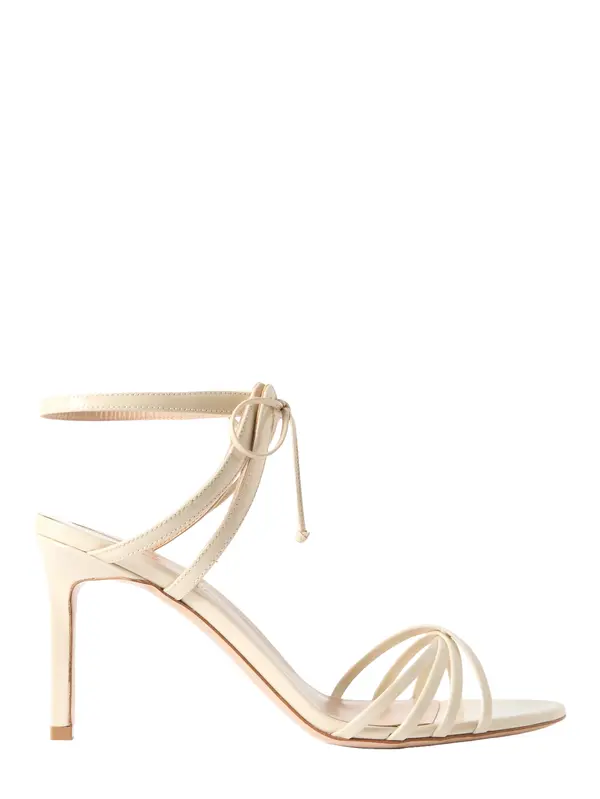 TOM FORD Patent-leather Strappy Sandals - Ivory