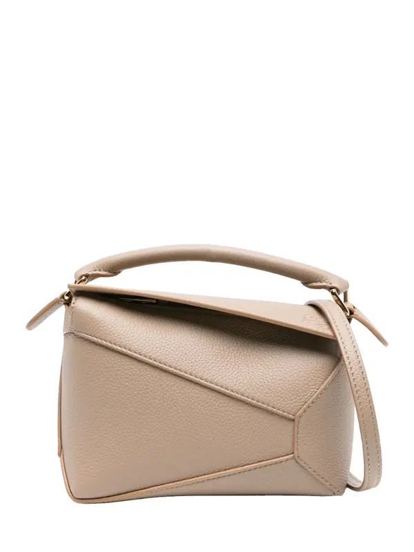 Loewe Puzzle Mini Leather Bag - Neutrals