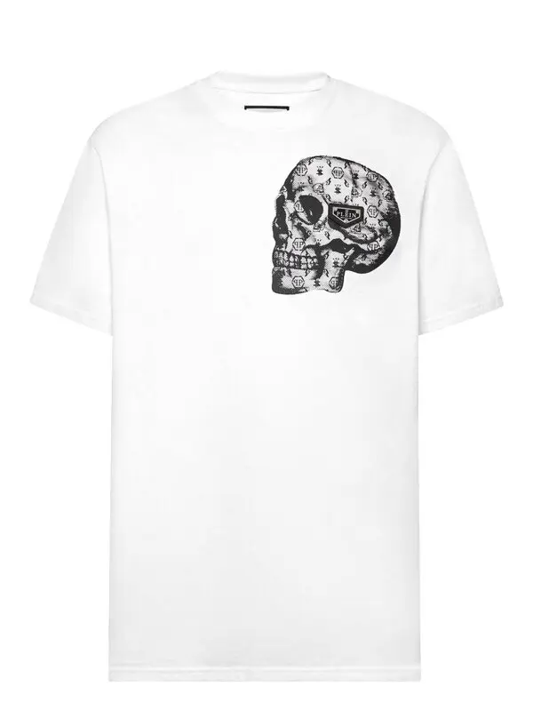 Philipp Plein Skull-print Cotton T-shirt - White